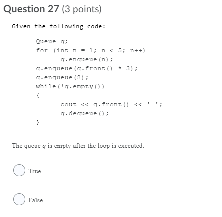Solved Given the following code: void SFunc (Stack 3) 1 | Chegg.com