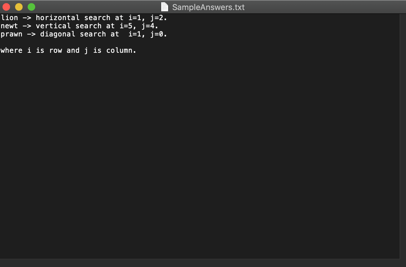Solved 11.9 Ch 11 Program, Part 2: Word Search Methods This | Chegg.com