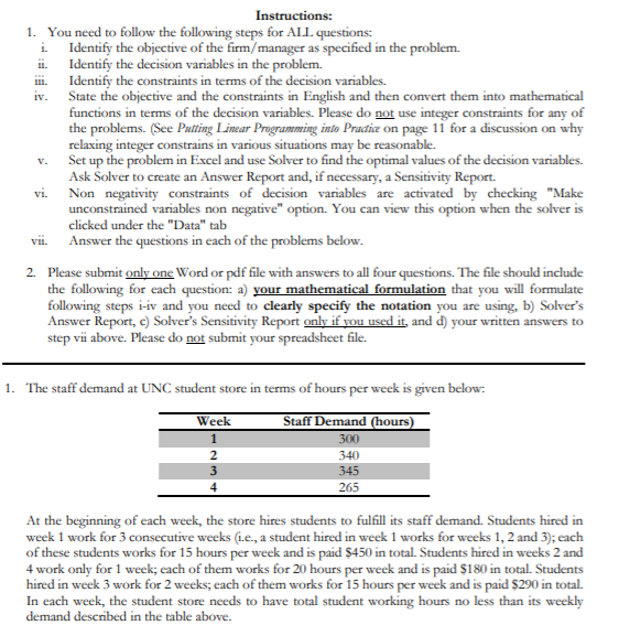 iv. V. Instructions: 1. You need to follow the | Chegg.com