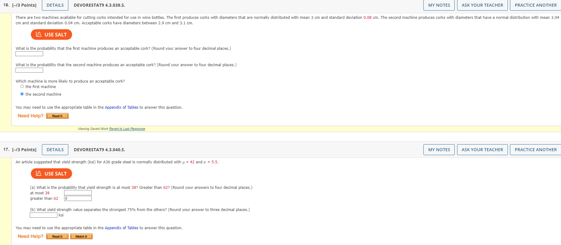 Solved cm and standard deviation 0.04 cm. Acceptable corks | Chegg.com