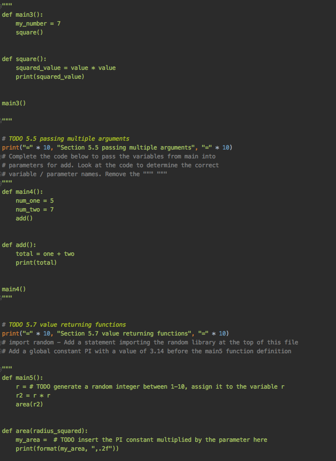 Solved Complete all of the TODO directions The number next | Chegg.com