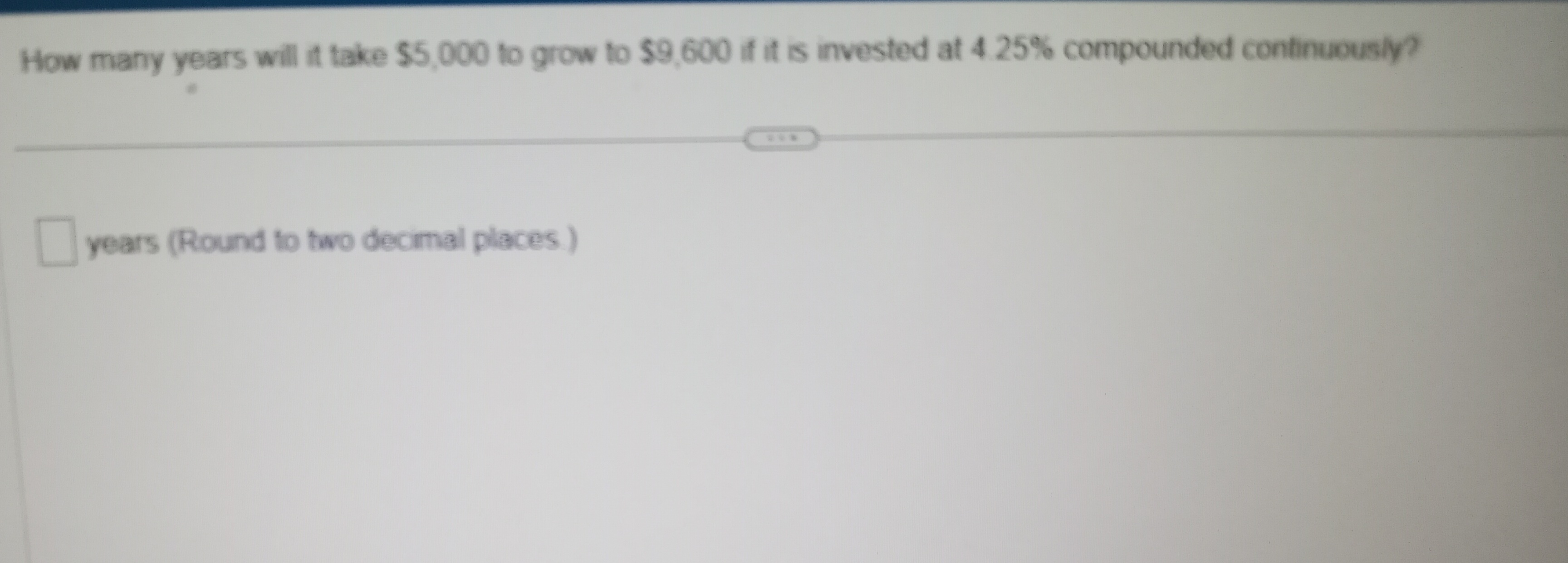Solved How many years will it take $5,000 to grow to $9,600 | Chegg.com