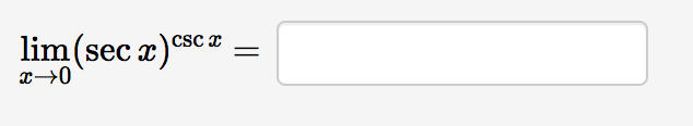 Solved limx→0(secx)cscx= | Chegg.com
