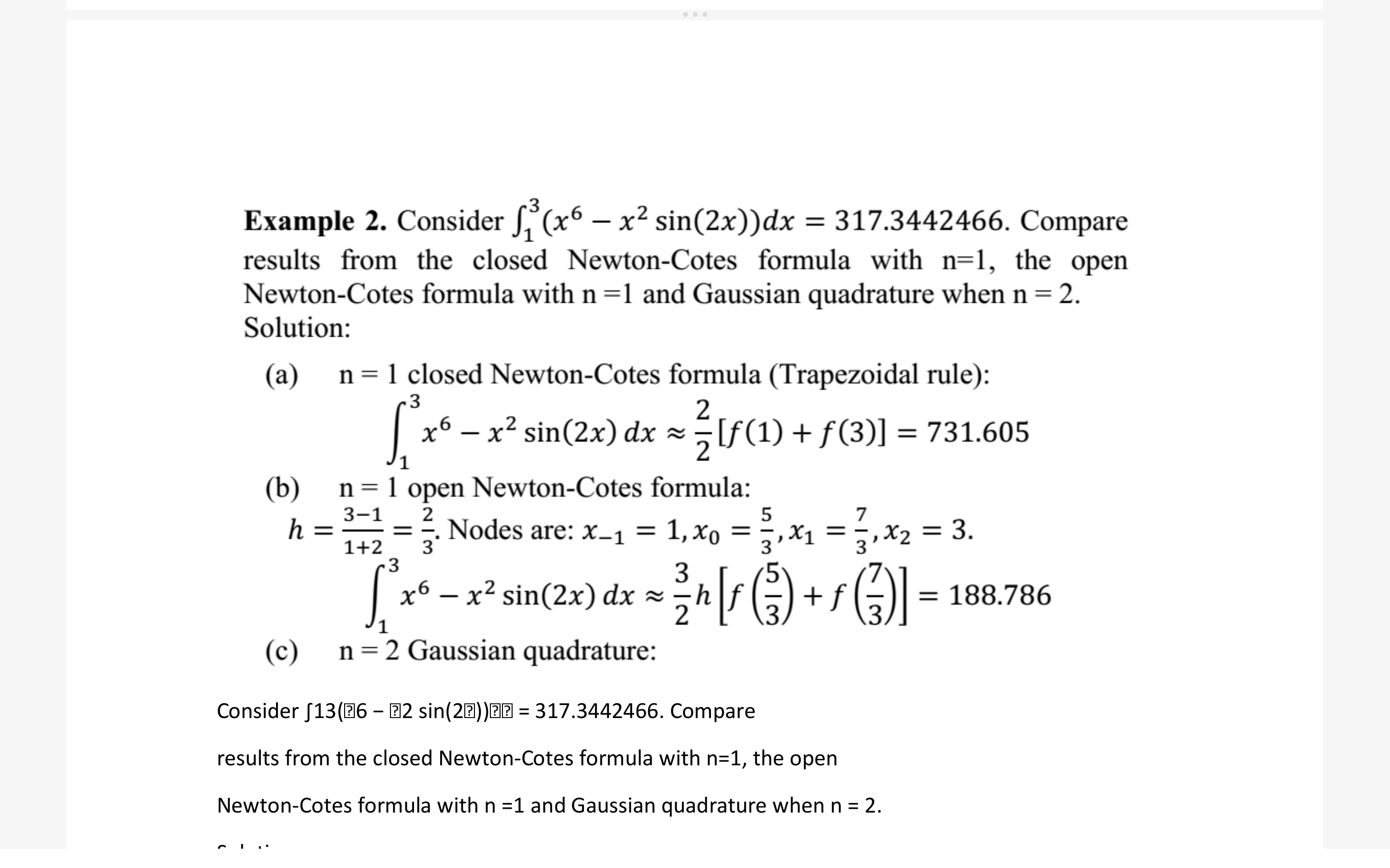 code class="asciimath">Example 2. ﻿Consider | Chegg.com