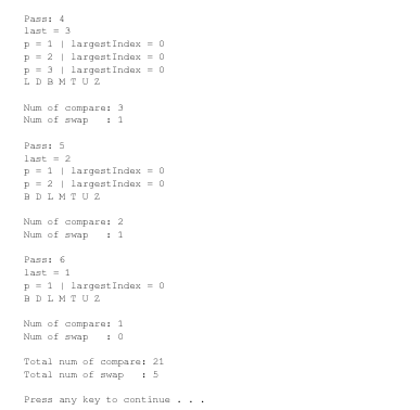 Solved I need to do Simple Sort (Set Number 2 - Bubble Sort) | Chegg.com