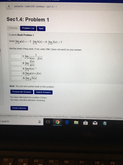 Solved webwork/ math1241-common/sec1.4/1 Sec1.4: Problem 1 | Chegg.com Solved webwork/ math1241-common/sec1.4/1 Sec1.4: Problem 1 | Chegg.com