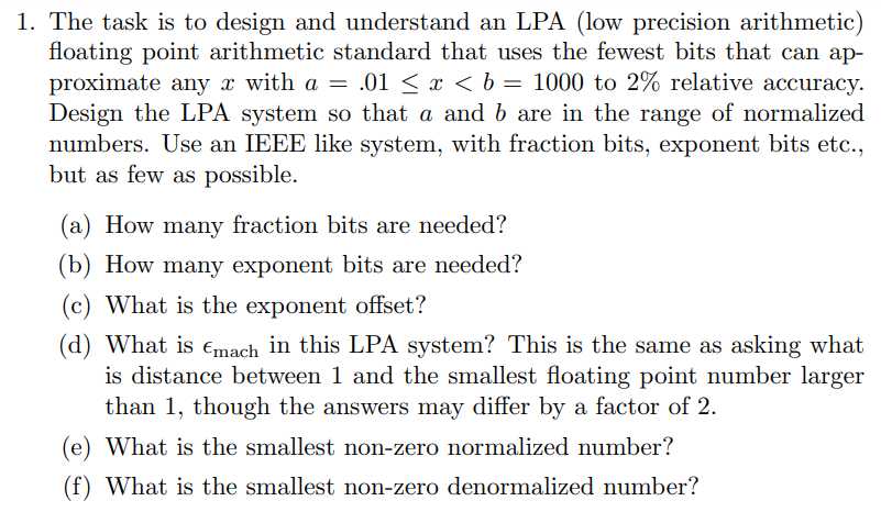 Solved 1 The Task Is To Design And Understand An Lpa Low 