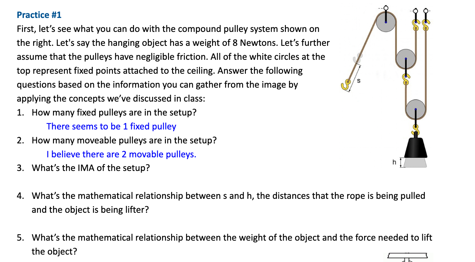 Gizmos Pulley Lab Answers Pulley Lab P1