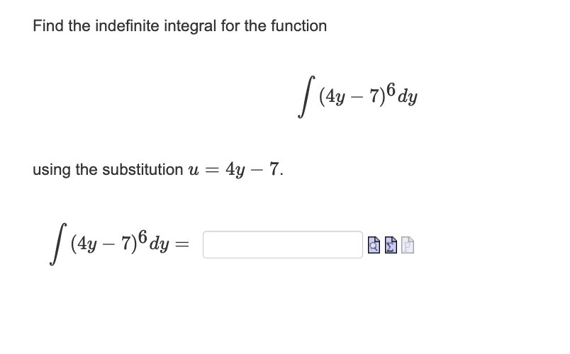 Solved Find the indefinite integral for the function \\[ | Chegg.com
