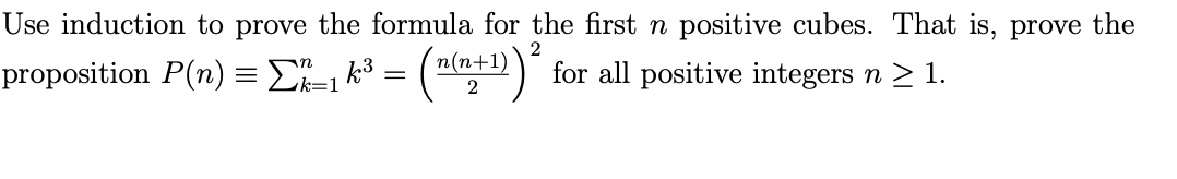 Solved Use induction to prove the formula for the first n | Chegg.com