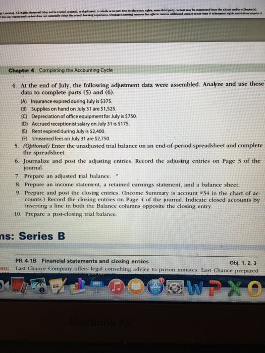 Solved Chapter 4 Completing the Accounting Cycle 215 PR 4-5A | Chegg.com