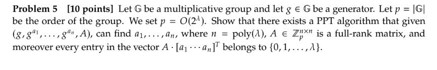Solved Problem 5 [10 points] Let G be a multiplicative group | Chegg.com