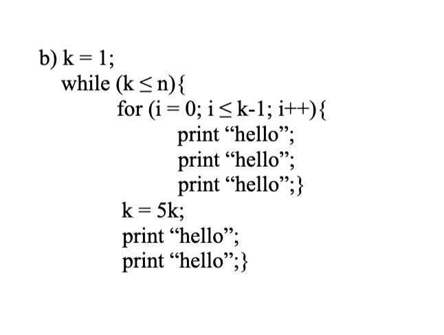 Solved Problem 2: How many times will “Hello” be printed? | Chegg.com