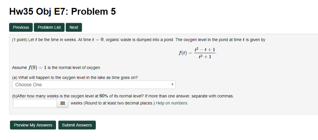 Solved Hw35 Obj E7: Problem 5 Previous Problem List Next (1 | Chegg.com Solved Hw35 Obj E7: Problem 5 Previous Problem List Next (1 | Chegg.com
