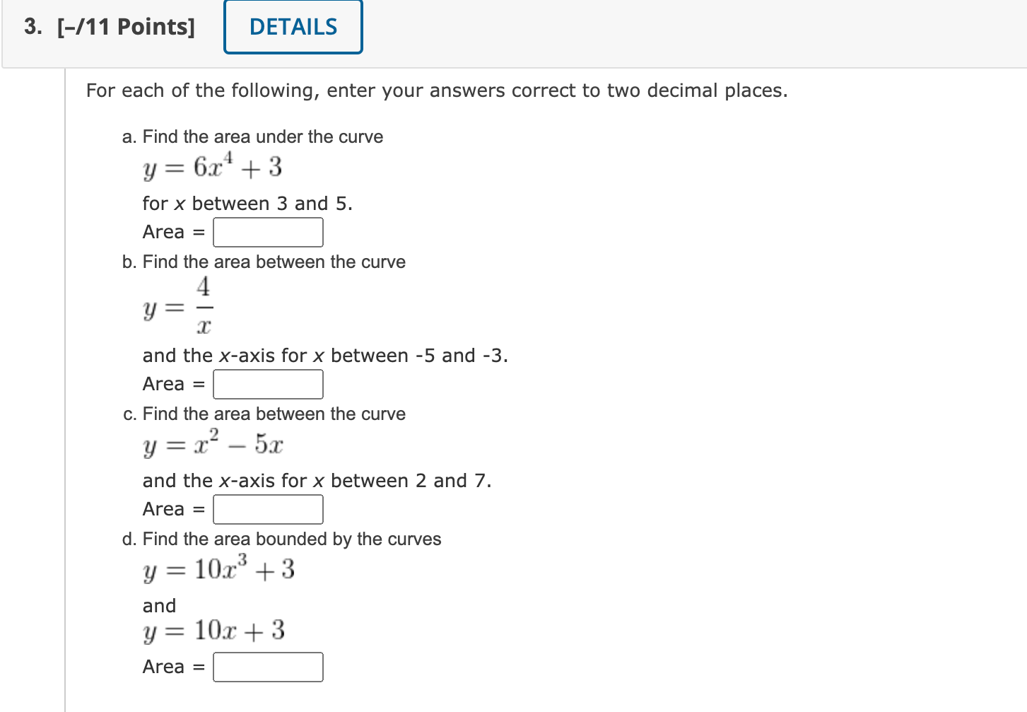 Solved For Each Of The Following Enter Your Answers Correct