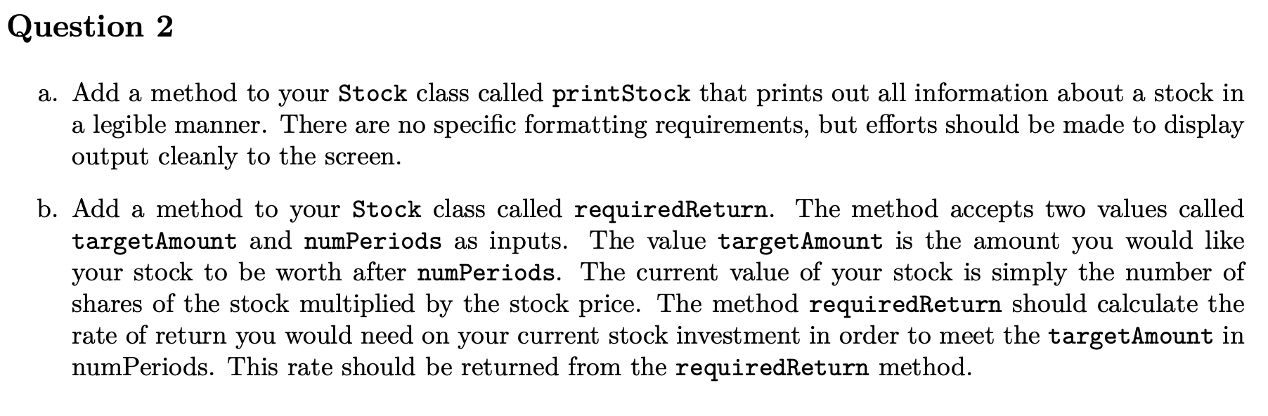 Solved Java, All class files should include JavaDoc | Chegg.com