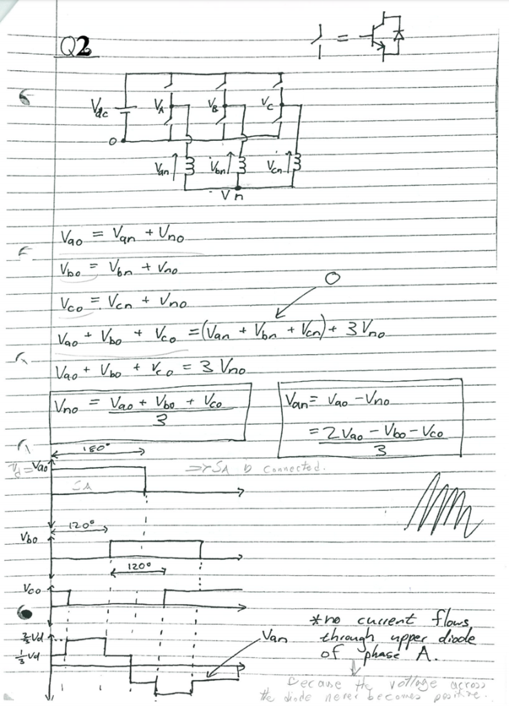 Q1- The three-phase converter circuit of Fig. 1, | Chegg.com