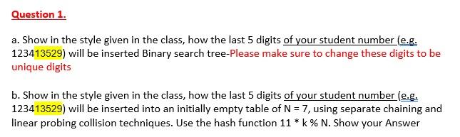 Solved a. Show in the style given in the class, how the last | Chegg.com