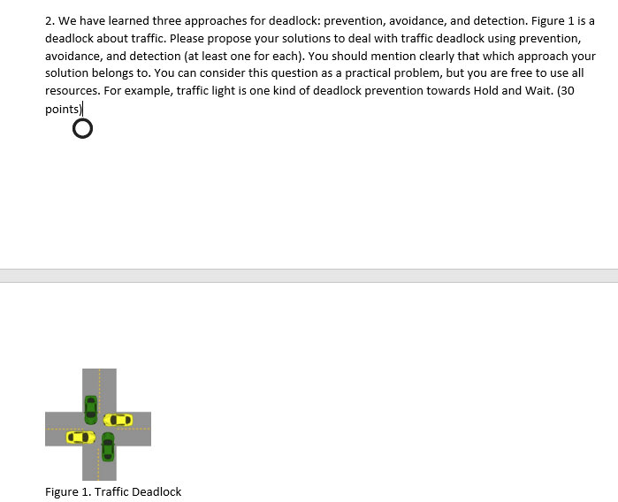 Solved 2 We Have Learned Three Approaches For Deadlock