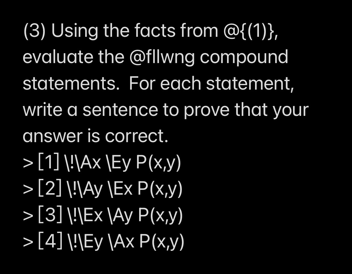 Solved (3) Using the facts from @{(1)}, evaluate the | Chegg.com