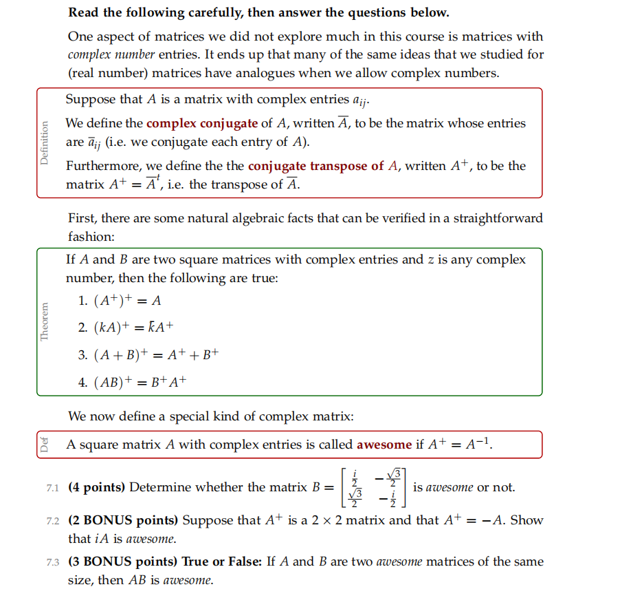 Solved Read the following carefully, then answer the | Chegg.com
