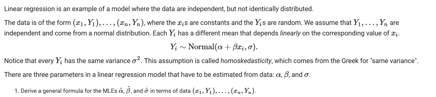 Linear regression is an example of a model where the | Chegg.com