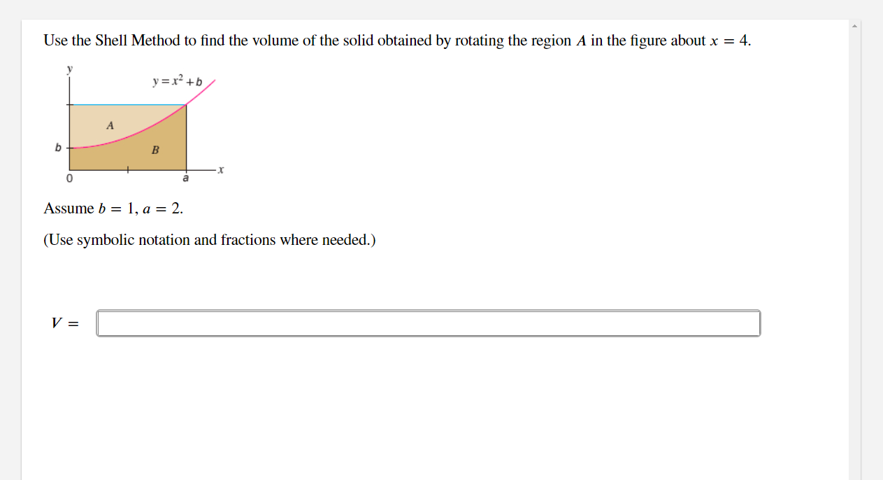Solved Use the Shell Method to find the volume of the solid | Chegg.com