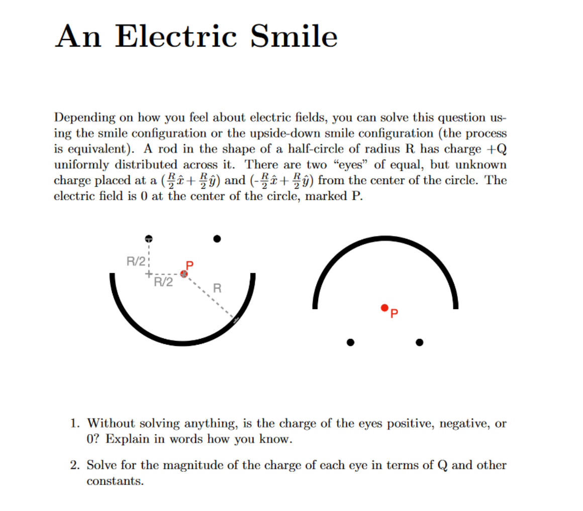 Solved An Electric Smile Depending on how you feel about | Chegg.com