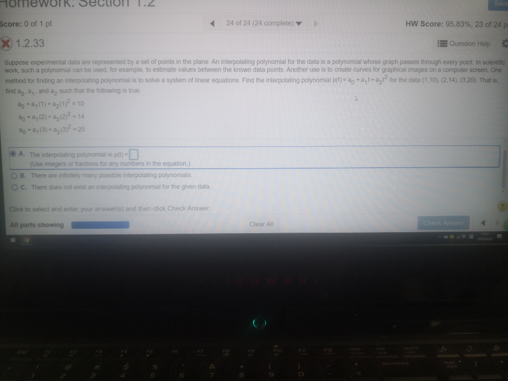Solved mework, Section 1.2 Score: 0 of 1 pt 24 of 24 (24 | Chegg.com