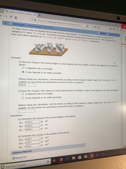 Solved The figure shows three rectangular blocks made from | Chegg.com