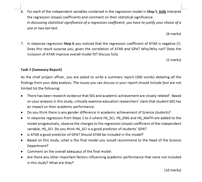 Assessment Item 2: Research Report (2019 S2) | Chegg.com