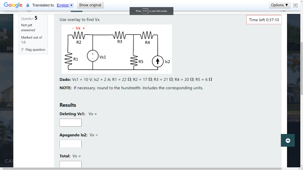 Solved Google Translated to: English Show original Options X | Chegg.com