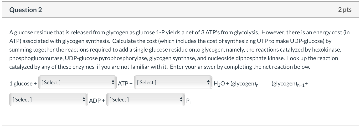 Solved Each "[Select]" option gives the choice of 1, 2, 3, | Chegg.com