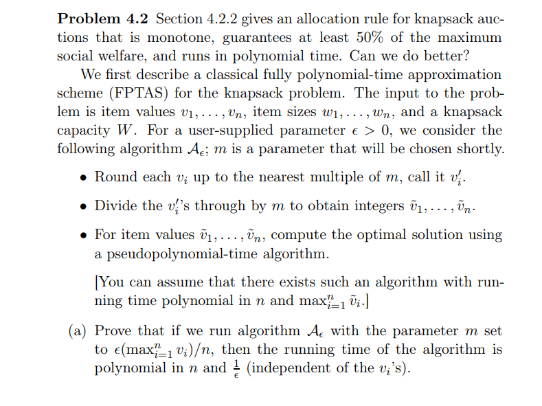 Solved in Twenty Lectures on Algorithmic Game Theory problem | Chegg.com