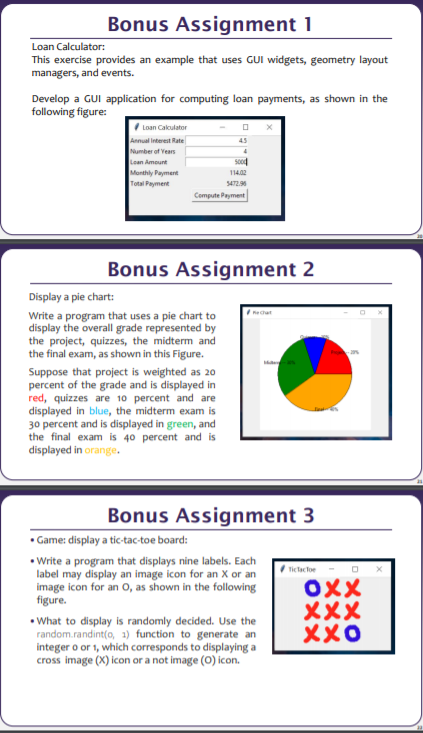 Bonus Assignment 1 Loan Calculator: This exercise | Chegg.com
