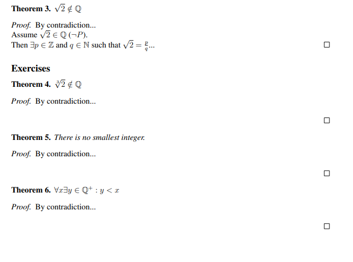 Solved Theorem 3. 72€ 0 Proof. By contradiction... Assume 2 | Chegg.com