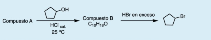 Solved Organic compound A has formula C5H8 has the | Chegg.com