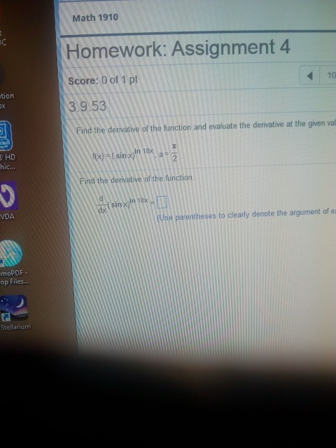 Solved Math 1910 Homework: Assignment 4 Score: 0 of 1 pt | Chegg.com