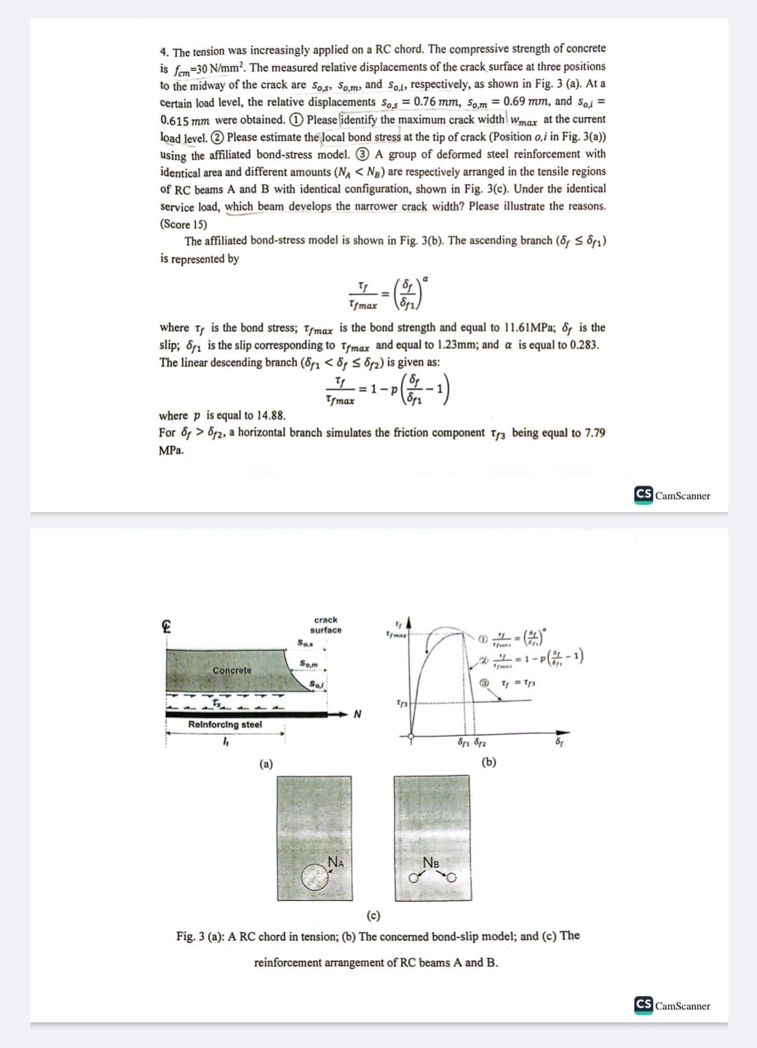 Solved The tension was increasingly applied on a RC chord. | Chegg.com