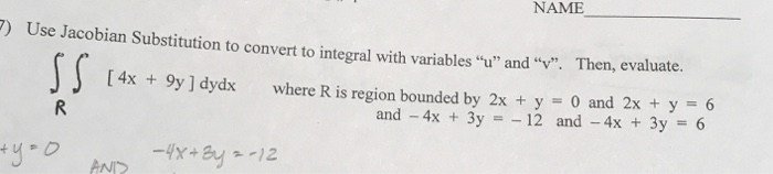 Solved Use Jacobian Substitution to convert to integral with | Chegg.com
