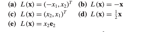 Solved Refer to Exercise 1 of Section 4.1. For each linear | Chegg.com