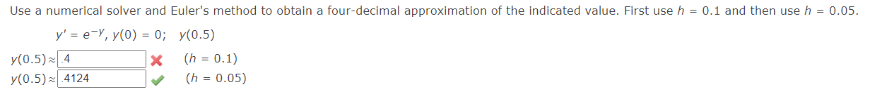 Solved Use a numerical solver and Euler's method to obtain a | Chegg.com Solved Use a numerical solver and Euler's method to obtain a | Chegg.com