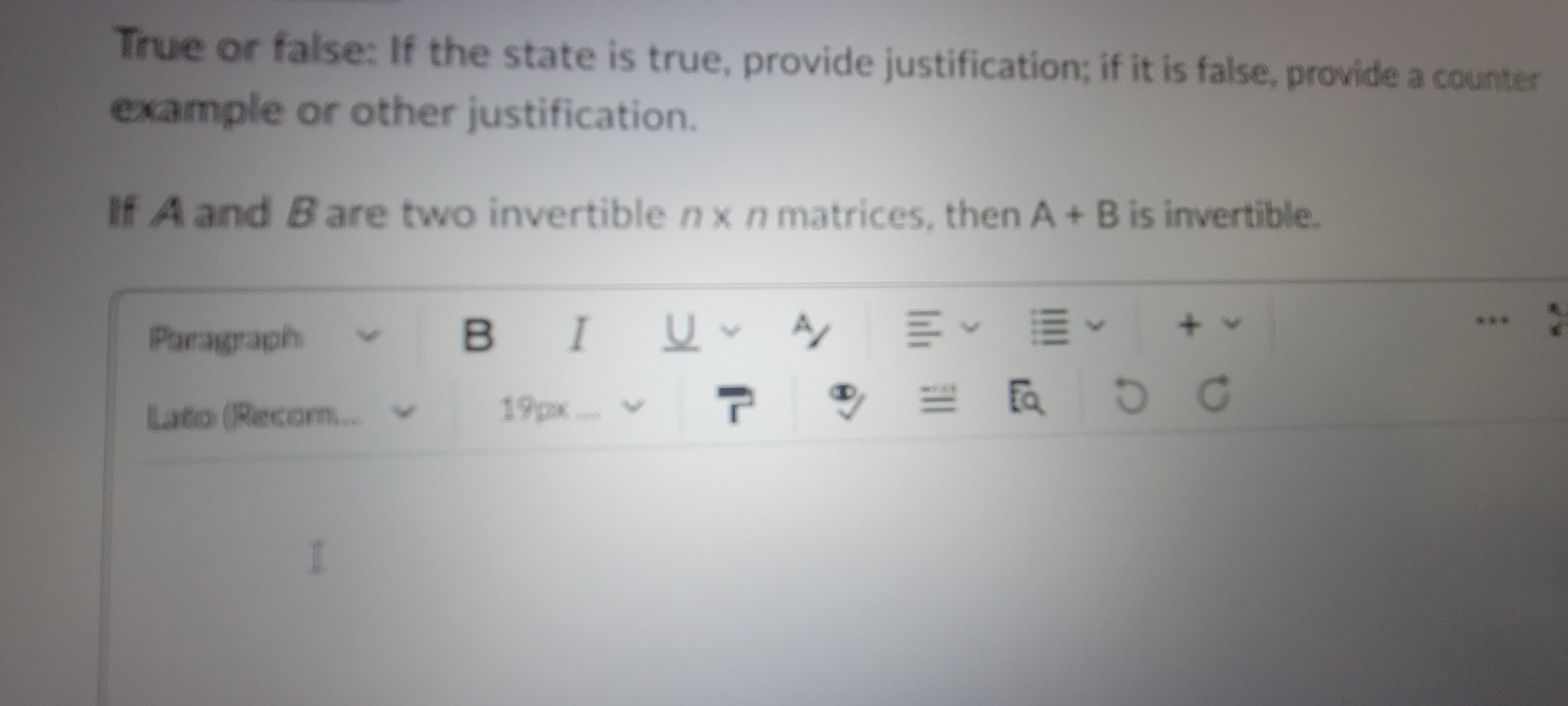 Solved True or false: If the state is true, provide | Chegg.com