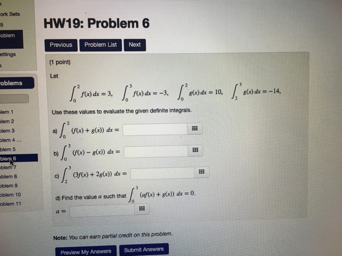 Solved Let integral_0^2 f(x)dx = 3, integral_0^3 f(x)dx = | Chegg.com Solved Let integral_0^2 f(x)dx = 3, integral_0^3 f(x)dx = | Chegg.com