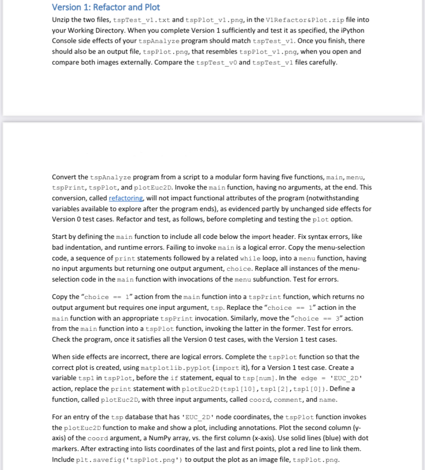Solved Version 0: Get Started Unzip V0GetStarted.zip into | Chegg.com