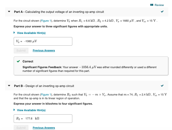 Solved Please answer part C, for which the current answer | Chegg.com