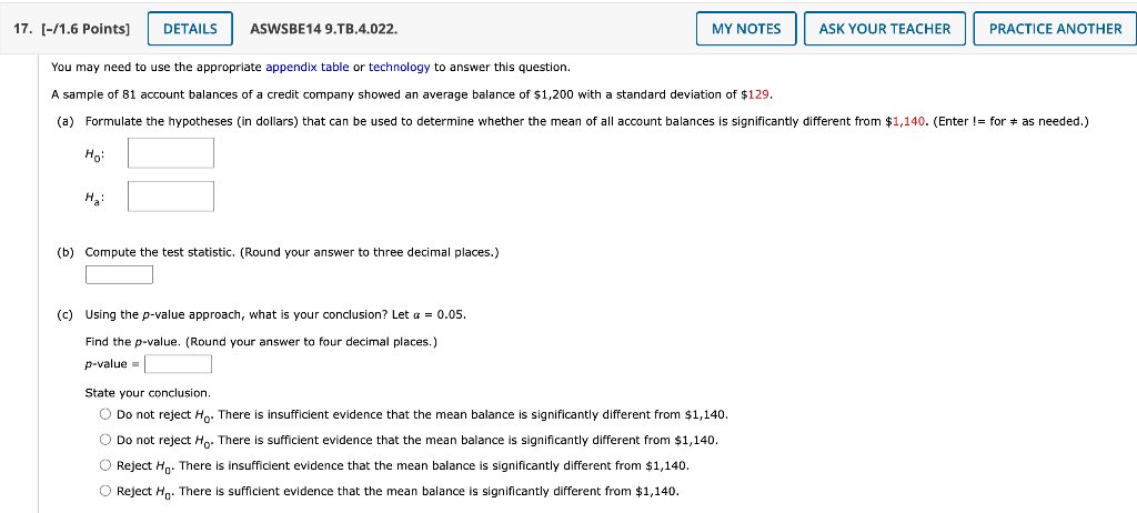 Solved You may need to use the appropriate appendix table or | Chegg.com