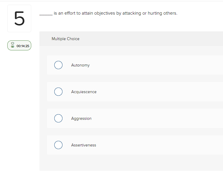 Solved is an effort to attain objectives by attacking or | Chegg.com