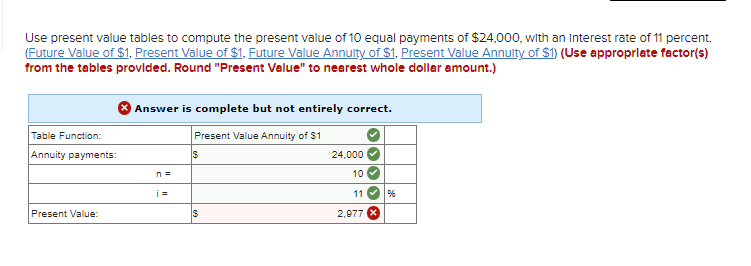 Solved Use present value tables to compute the present value | Chegg.com