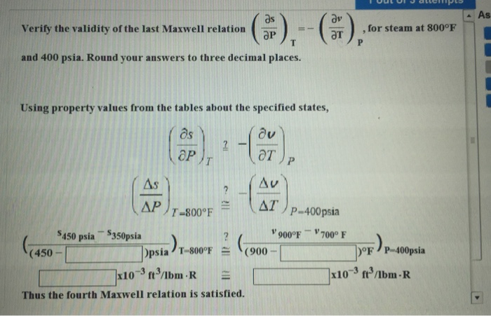 Solved Verity the validity of the last Maxwell relation | Chegg.com